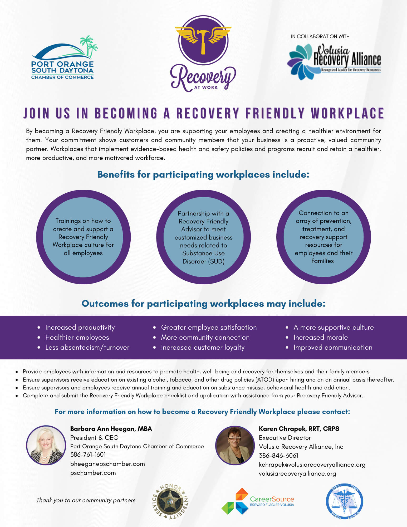 Recovery Friendly Workplace Initiative - Port Orange South Daytona ...